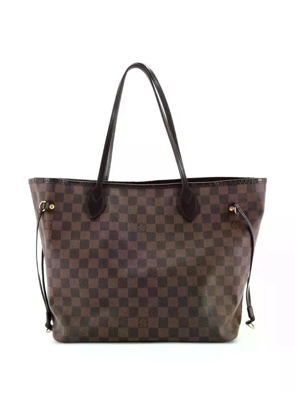 LOUIS VUITTON Neverfull Damier Mm Tote Bag - Brown