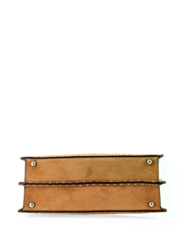 Fendi Selleria Peekaboo Bag Suede Medium Tote Bag
