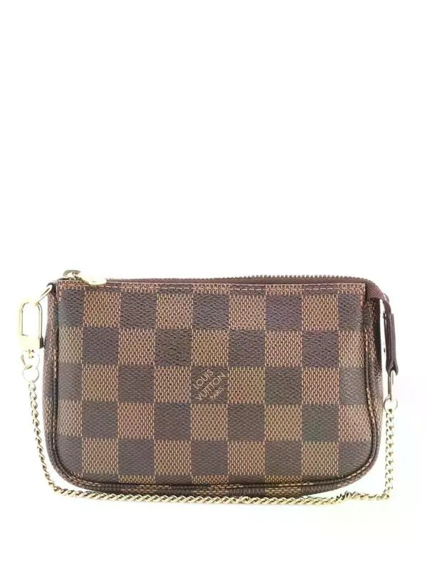 LOUIS VUITTON Pochette Accessoires Damier Mini Clutch Bag