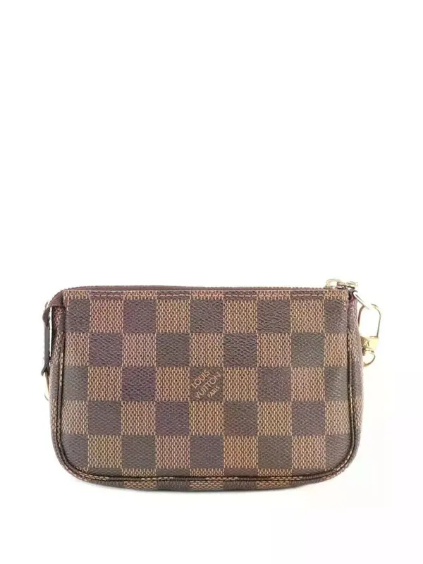 LOUIS VUITTON Pochette Accessoires Damier Mini Clutch Bag