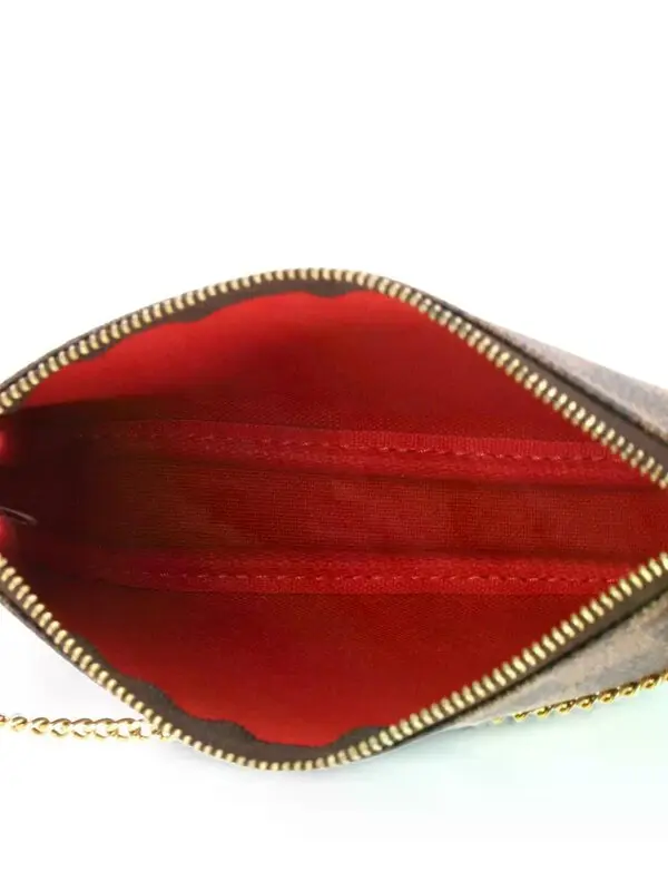 LOUIS VUITTON Pochette Accessoires Damier Mini Clutch Bag
