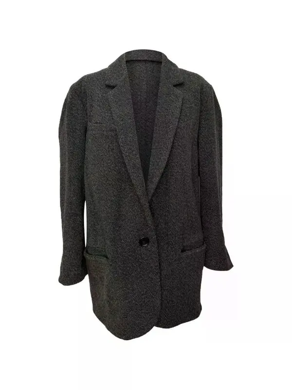 ISABEL MARANT VINTAGE Tweed Peacoat Wool Blazer