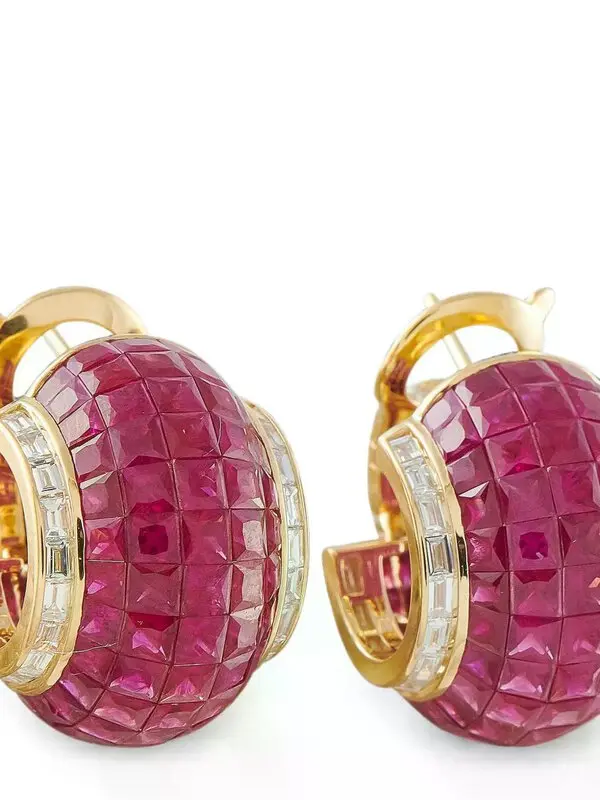 Van Cleef & Arpels Lampion Mystérieux Ruby And Diamond Earrings