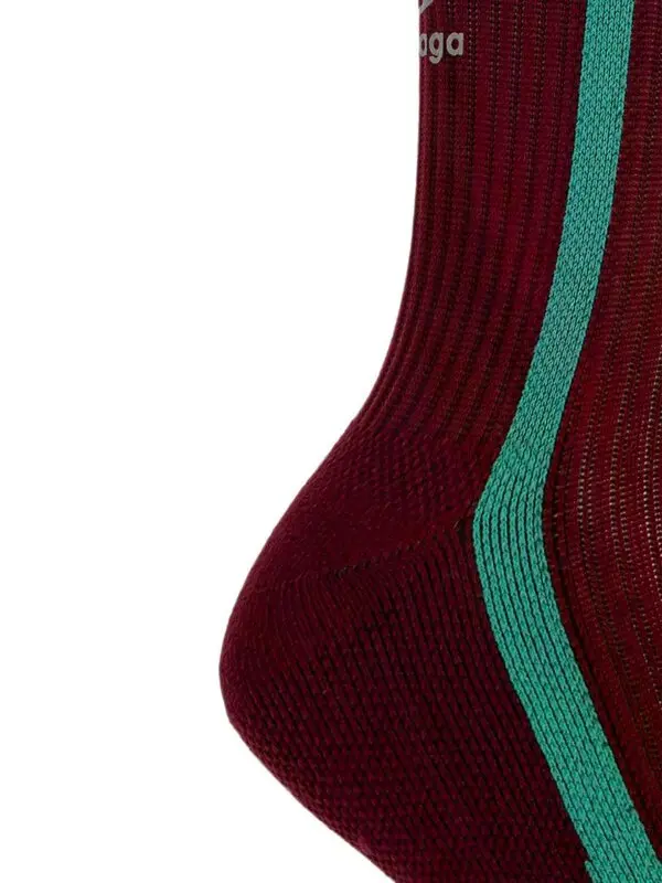 Balenciaga Logo-print Ribbed Socks