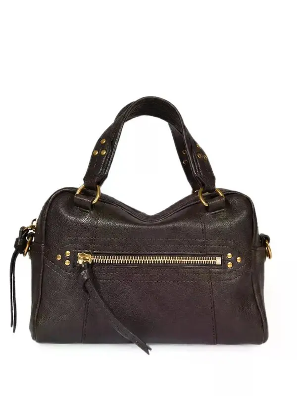 Jérôme Dreyfuss Mini Lucky Bowling Zip Tote Bag - Brown