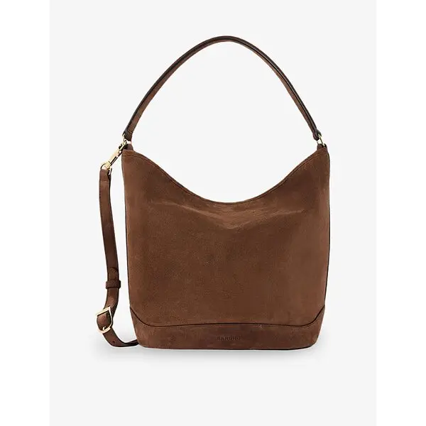 Sandro Tangoso Suede Bucket Bag - Brown