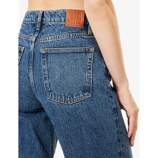 ANINE BING Brie Wide-leg Denim Jeans