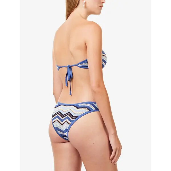 Devon Windsor Samira Bandeau Knitted Bikini Top