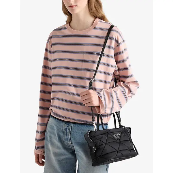 Prada Padded Re-nylon Medium Tote Bag