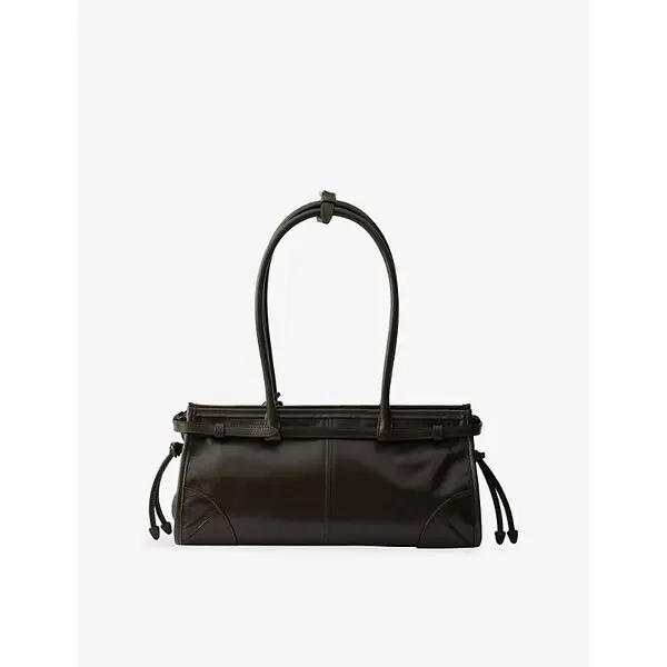 Prada Bonnie Medium Leather Handbag - Green