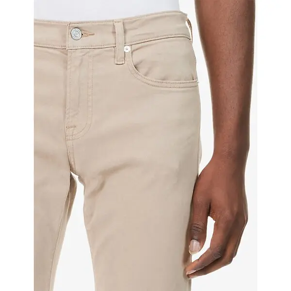 FRAME L'homme Slim Stretch-denim Jeans - Dusty Beige