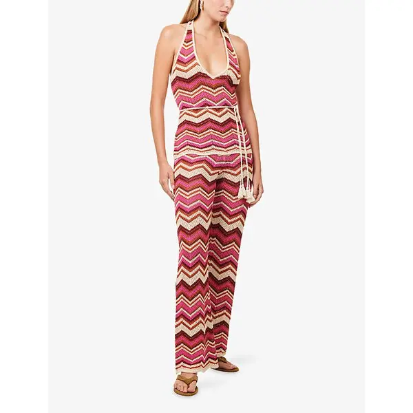 Devon Windsor Carina Halter-neck Knitted Top