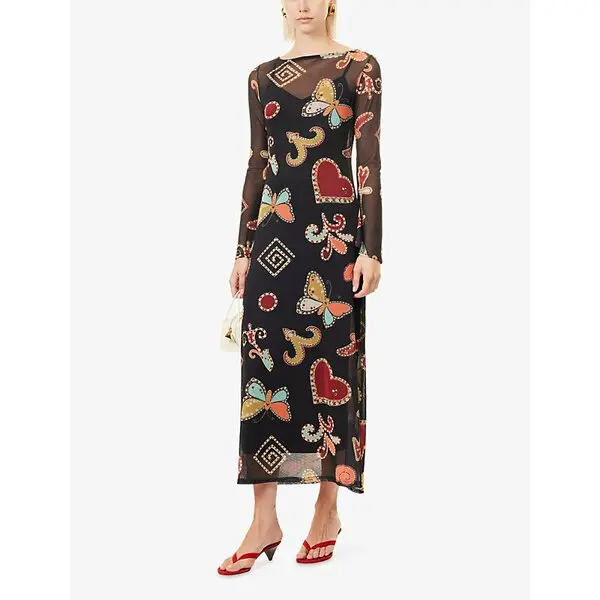NEVER FULLY DRESSED Nfd Astra Soho Dress Mesh