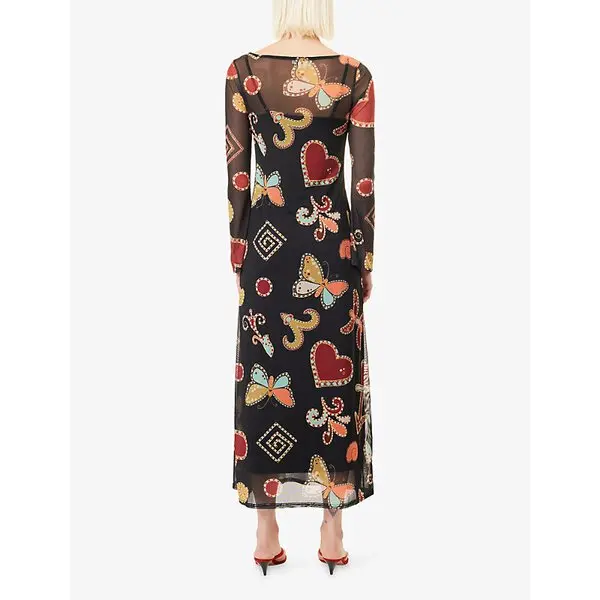 NEVER FULLY DRESSED Nfd Astra Soho Dress Mesh