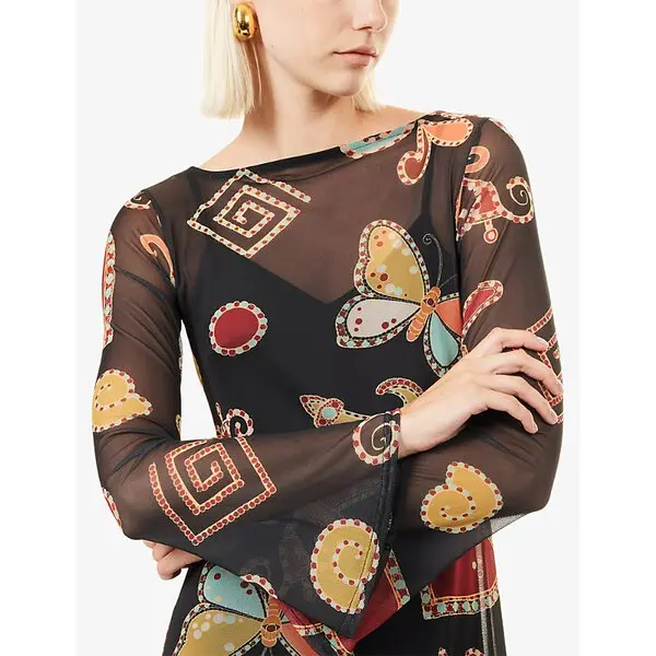 NEVER FULLY DRESSED Nfd Astra Soho Dress Mesh