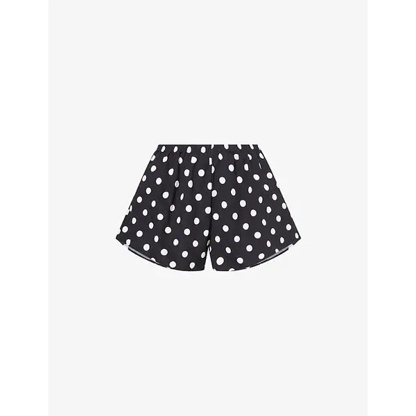 Hunza G Polka Dot Printed Shorts - Black