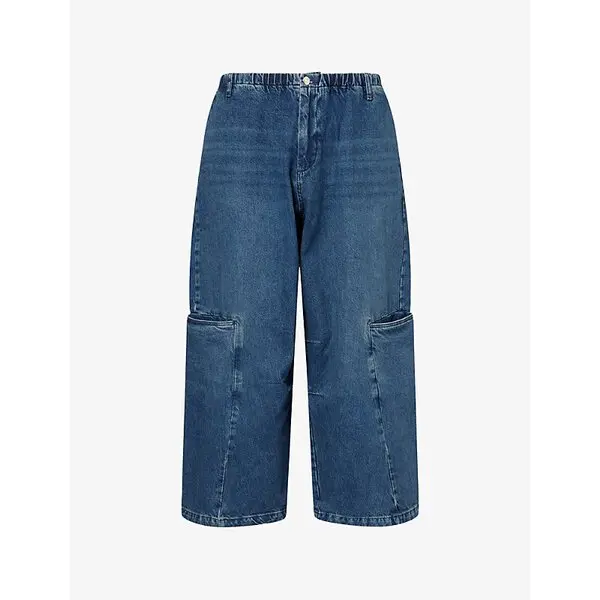 SEVENTH Saygo Drawstring-waist Denim Jeans - Clouded Indigo