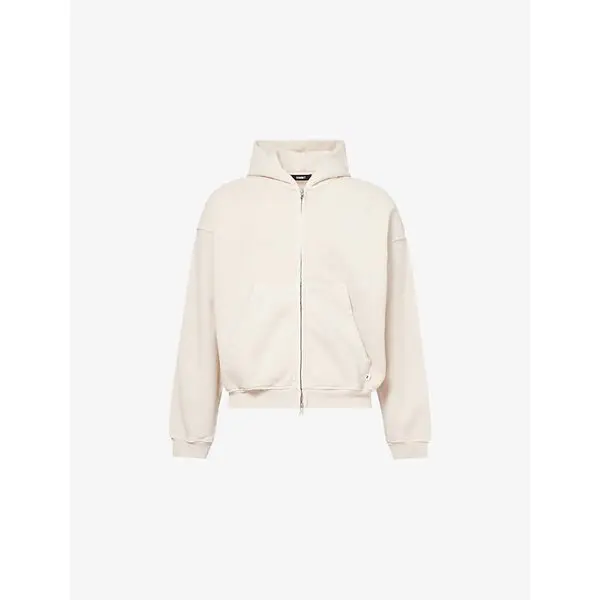 SUMMIT Vintage Zip Cotton-jersey Hoodie