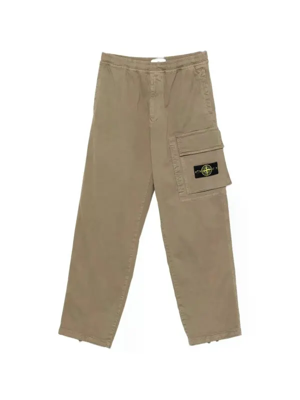 Stone Island Logo-patch Cargo Pants - Neutrals