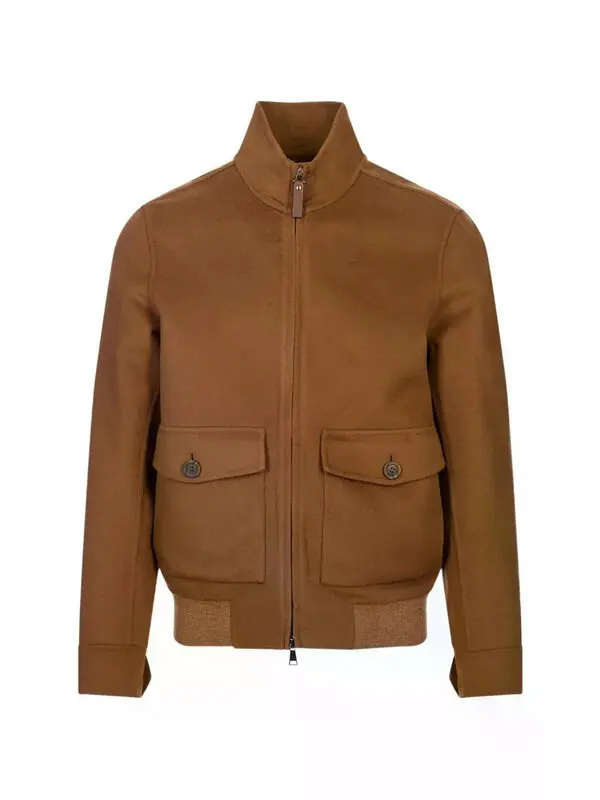 Canali Zip-up High-neck Jacket