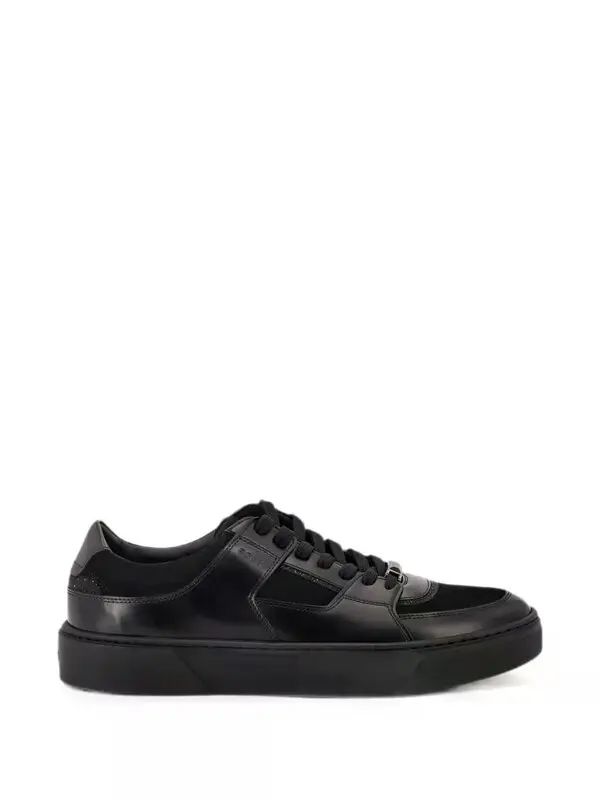 BOSS Rhinestone-embellished Leather Sneakers
