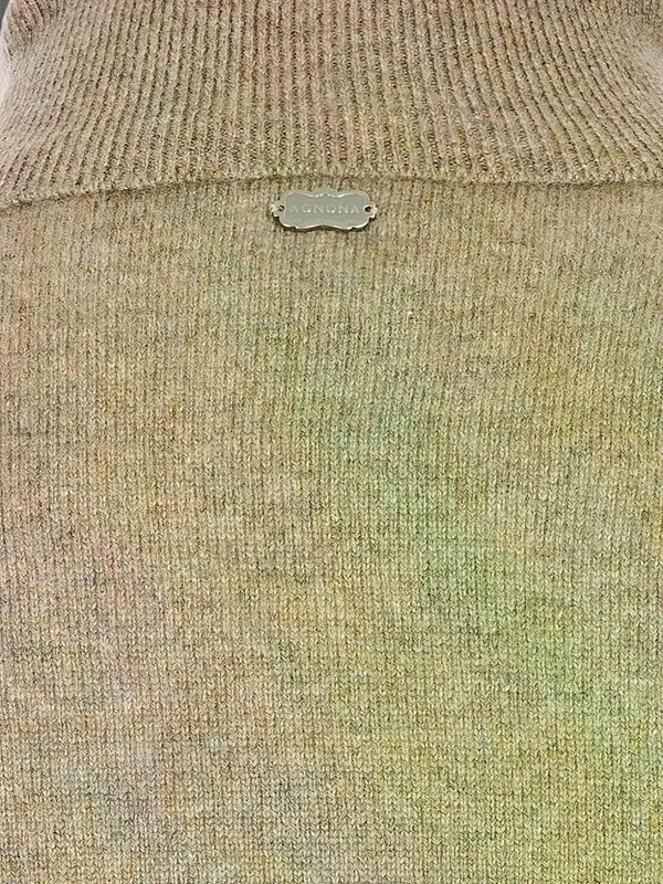 Agnona Turtleneck Long-sleeve Sweater - Neutrals