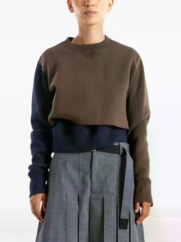 Sacai Layered Sweatshirt - Brown