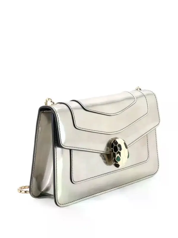 BVLGARI Serpenti Forever Patent Small Shoulder Bag