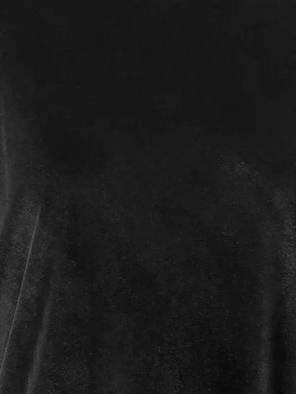 F.IT Velvet-effect Dropped-shoulder Sweater - Black