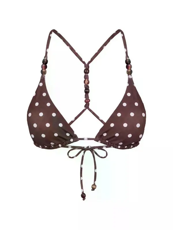 NICHOLAS Rita Racerback Bikini Top - Brown