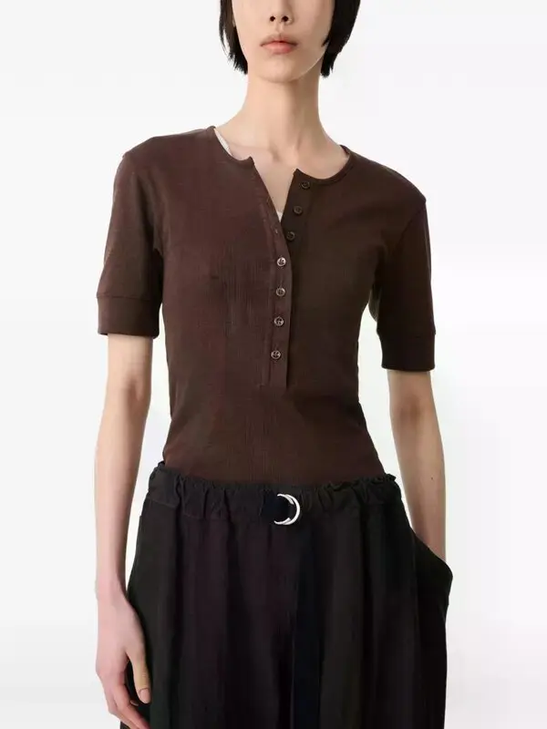 Studio Nicholson Sorin Micro-rib T-shirt