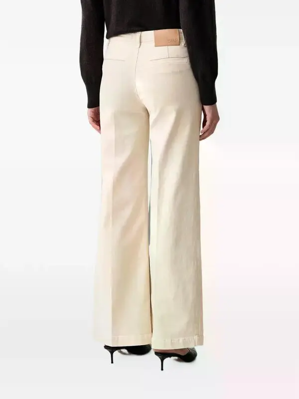 VICOLO Logo-patch Flared Jeans