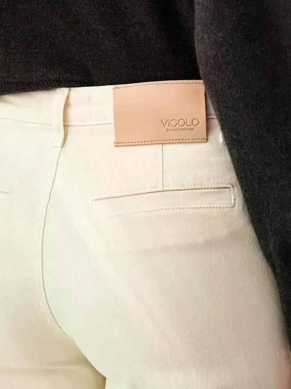 VICOLO Logo-patch Flared Jeans