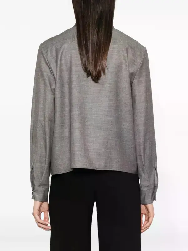 Patrizia Pepe Button-detail High-neck Blouse