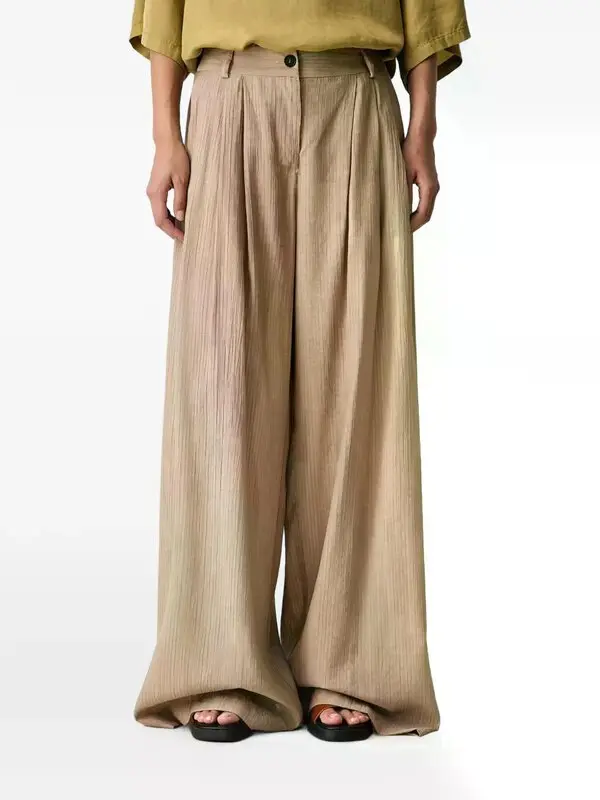 VICOLO Pleated Wide-leg Trousers