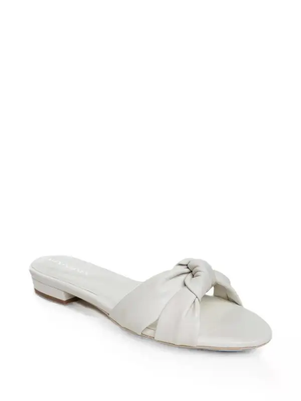 GINISSIMA Sofia Knot-detail Leather Sandals