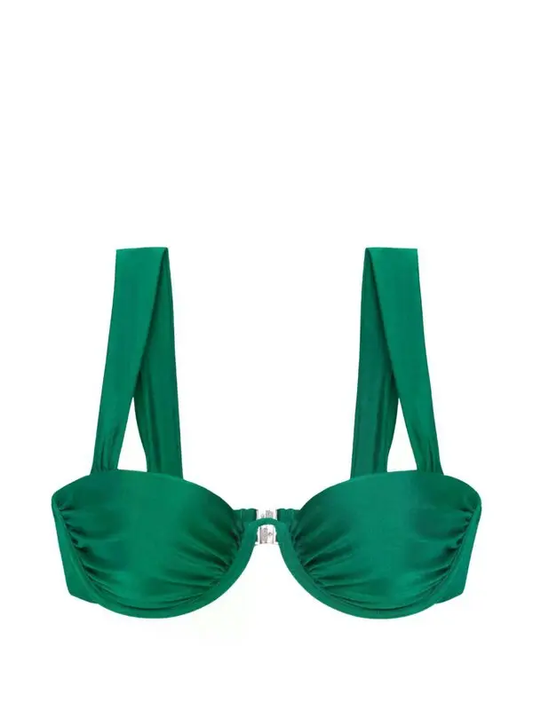 Simkhai Anniston Ruched Bikini Top
