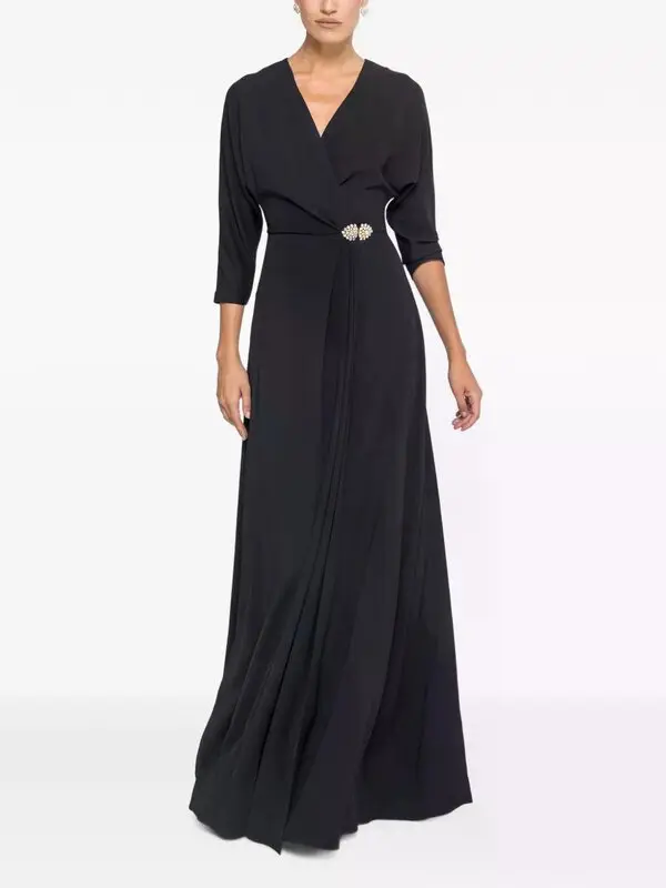 NISSA Crystal-embellished Maxi Dress
