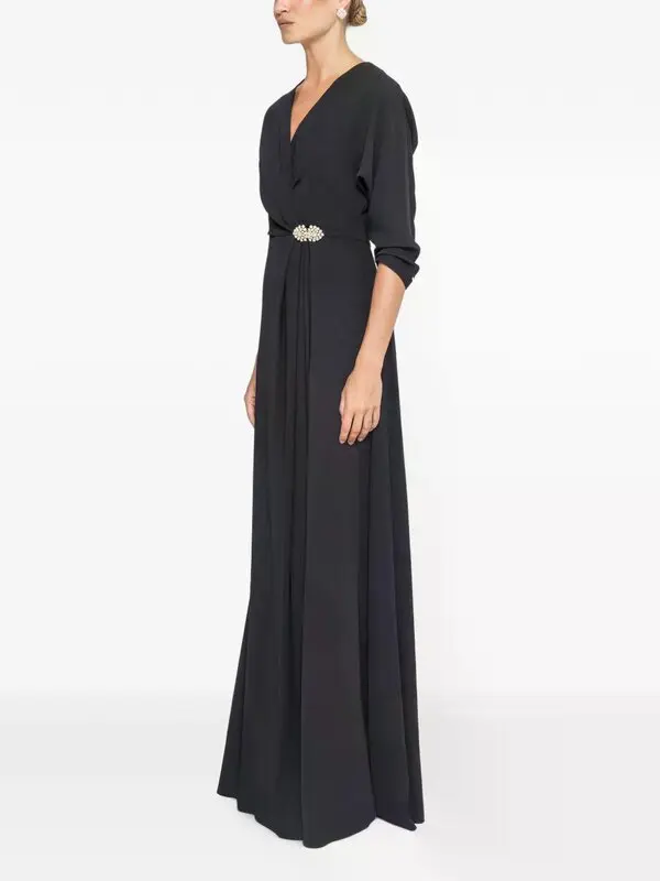 NISSA Crystal-embellished Maxi Dress