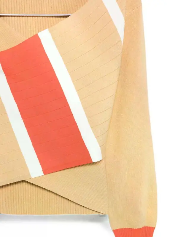 Patrizia Pepe Colour-block Wrap-front Knit