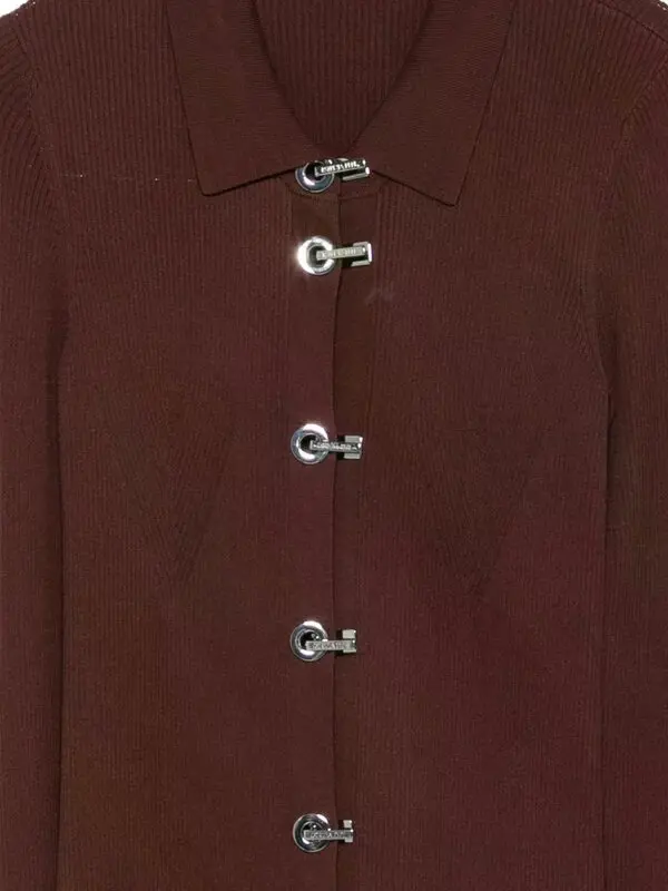 Patrizia Pepe Ribbed Toggle-fastening Cardigan