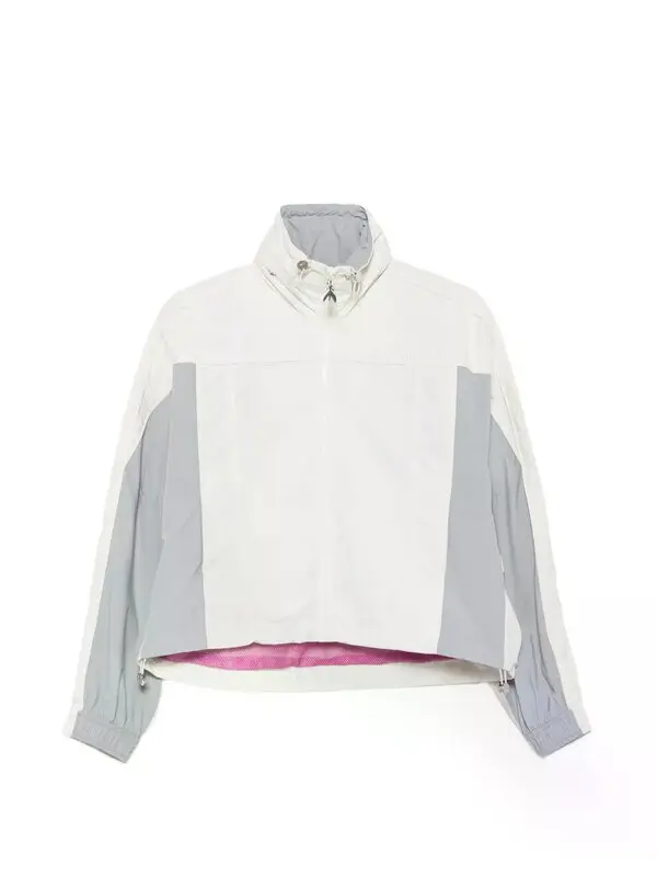 Patrizia Pepe Colour-block High-neck Jacket - Neutrals