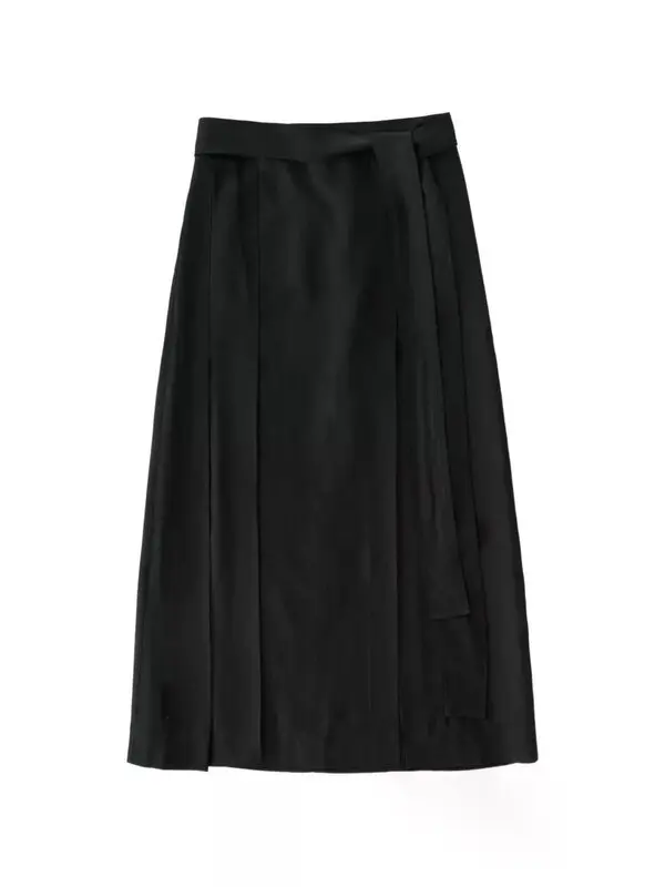 Studio Nicholson Mile Pleated Maxi Skirt - Black