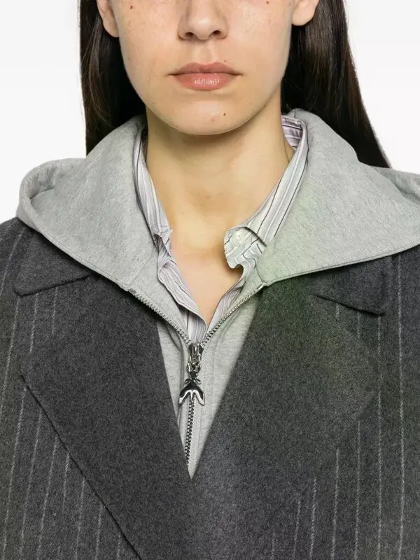 Patrizia Pepe Pinstripe Double-breasted Coat