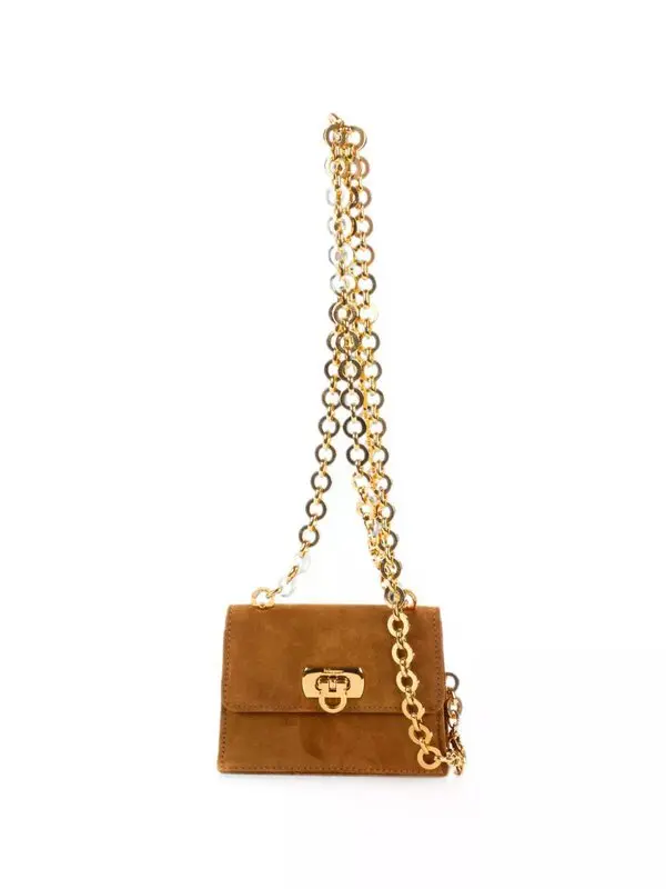 FERRAGAMO Suede Shoulder Bag