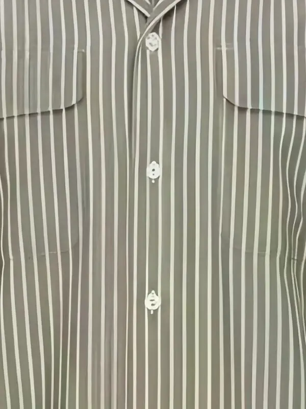 Isaia Striped Short-sleeve Shirt