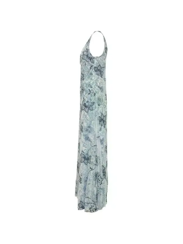 Ralph Lauren Floral Print V-neck Maxi Dress