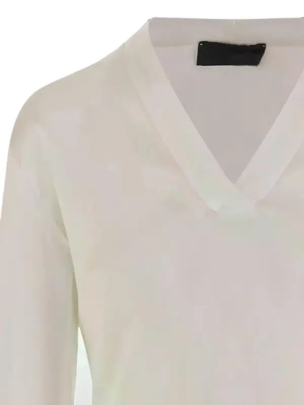 F.IT V-neck Silk Shirt