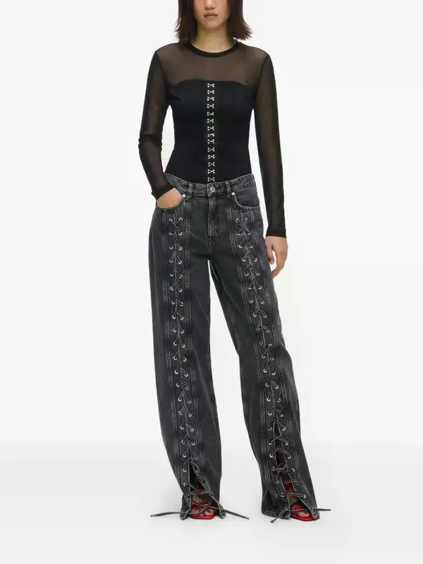 Karl Lagerfeld Lace-up Jeans