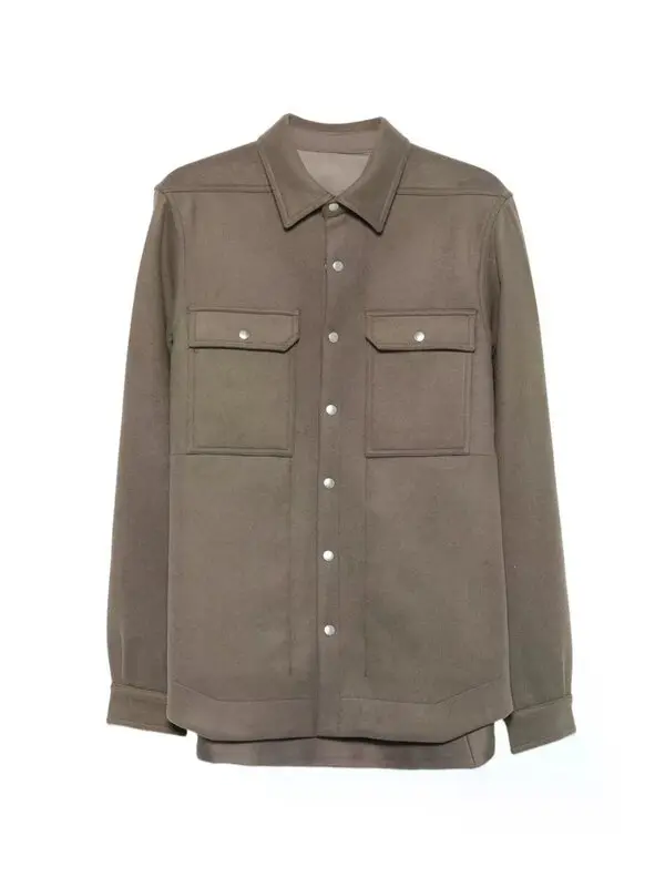 Rick Owens Press-stud Flap-pocket Jacket - Grey